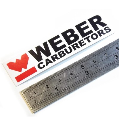 Weber Carburetors Laminated Sticker White | Logo