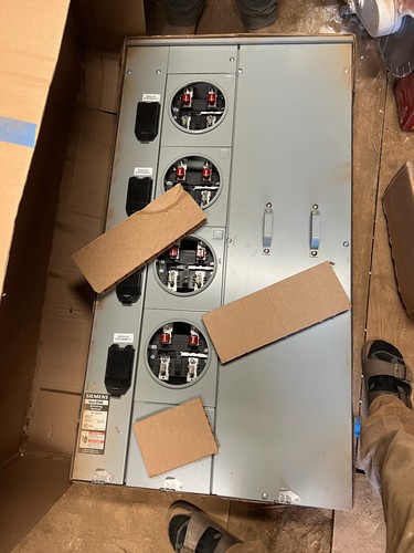 SIEMENS 400AMP 4-Gang Meter Panel - Ring Type - 125AMP MAX SUB FEED | eBay