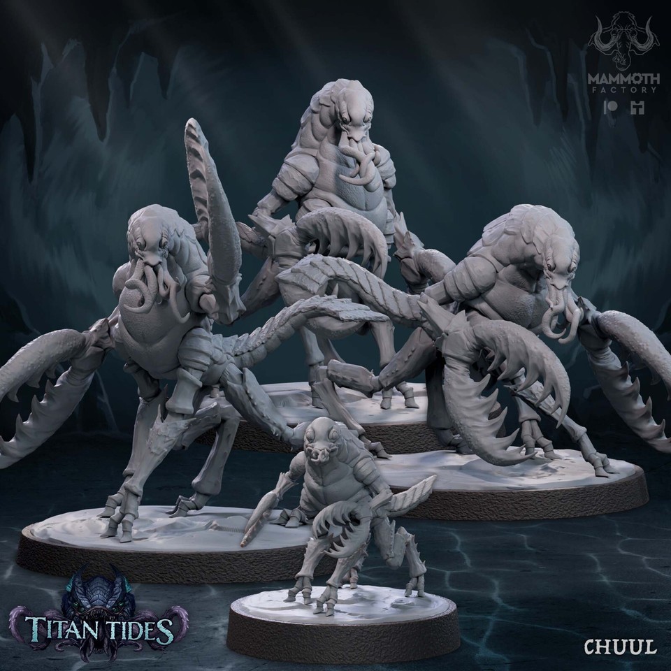 Mammoth Factory Titan Tides Miniature D&D DnD Fantasy TTRPG Dungeons ...