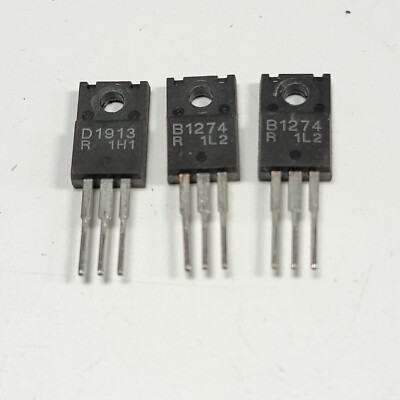 ORIGINAL TRANSISTORS B1274 (2) & D1913 from Tascam Audio Mixer Model M ...