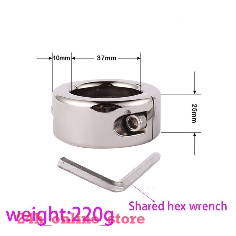New Stainless Steel Scrotum Pendant Heavy Ball Stretcher Stretch Delay ...