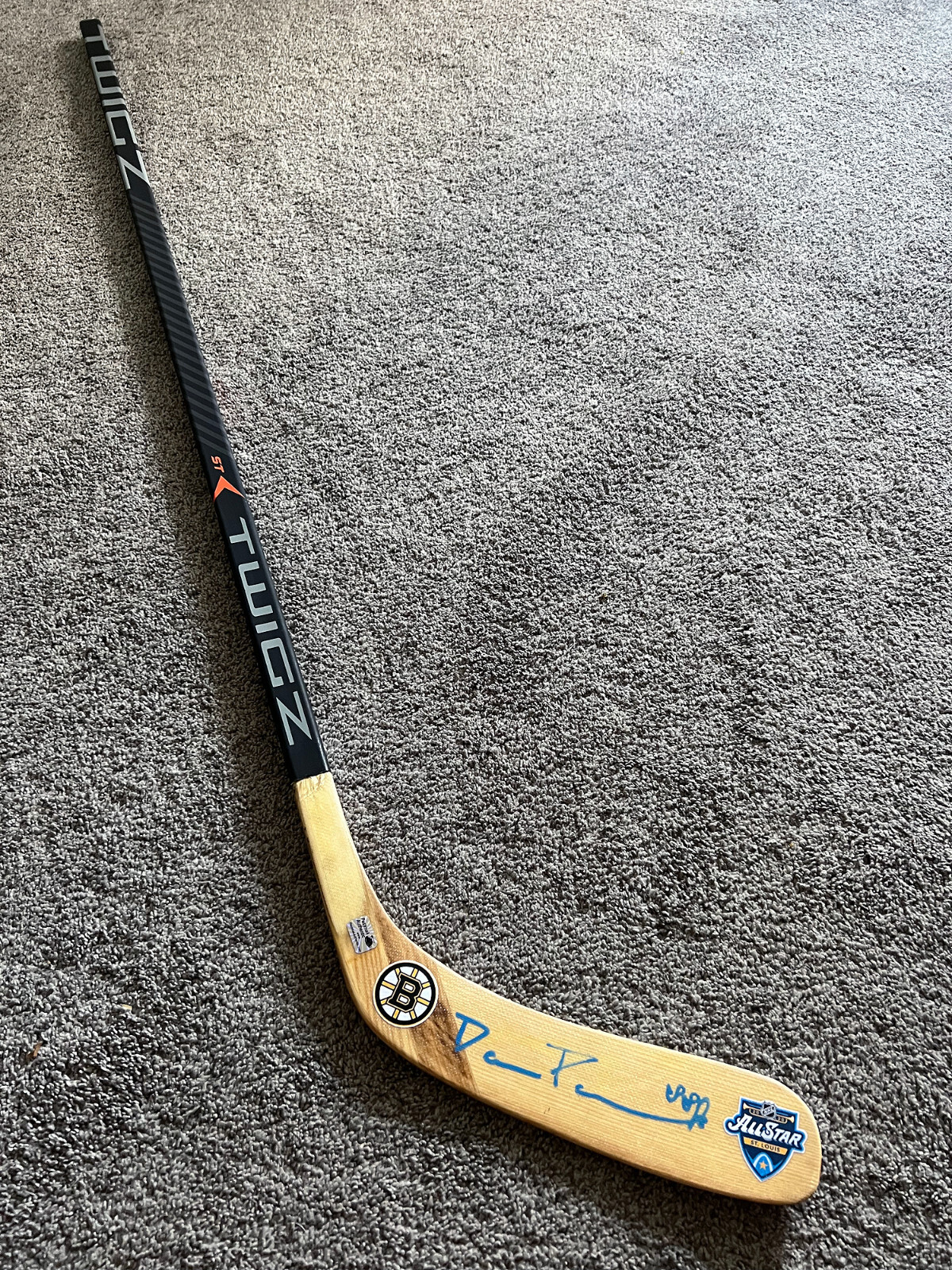 DAVID PASTRNAK "PASTA" Boston Bruins SIGNED Autographed Hockey Stick ...