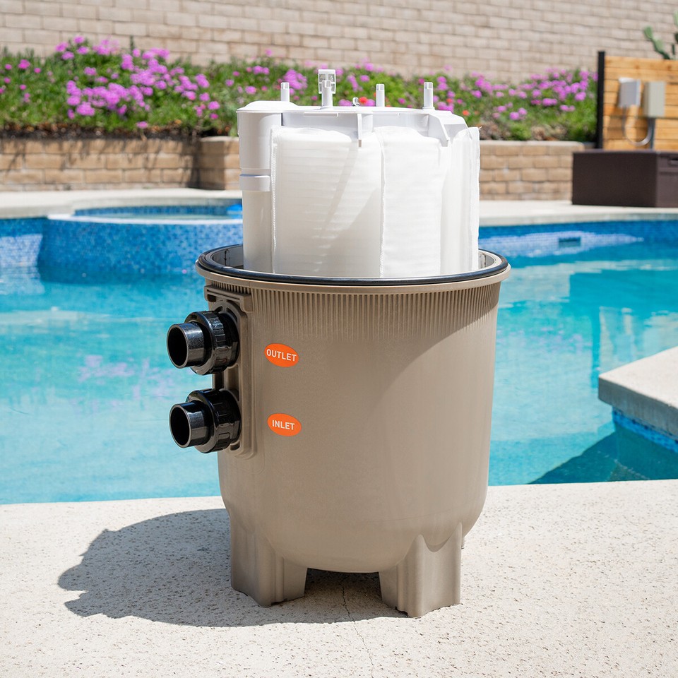 Maximum Clean Inground Swimming Vertical Grid DE Pool Filter 48 sq. ft ...
