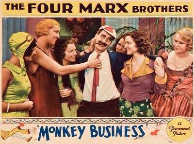 11533.Decor Poster.Room wall home art design.Max Brothers movie Monkey ...