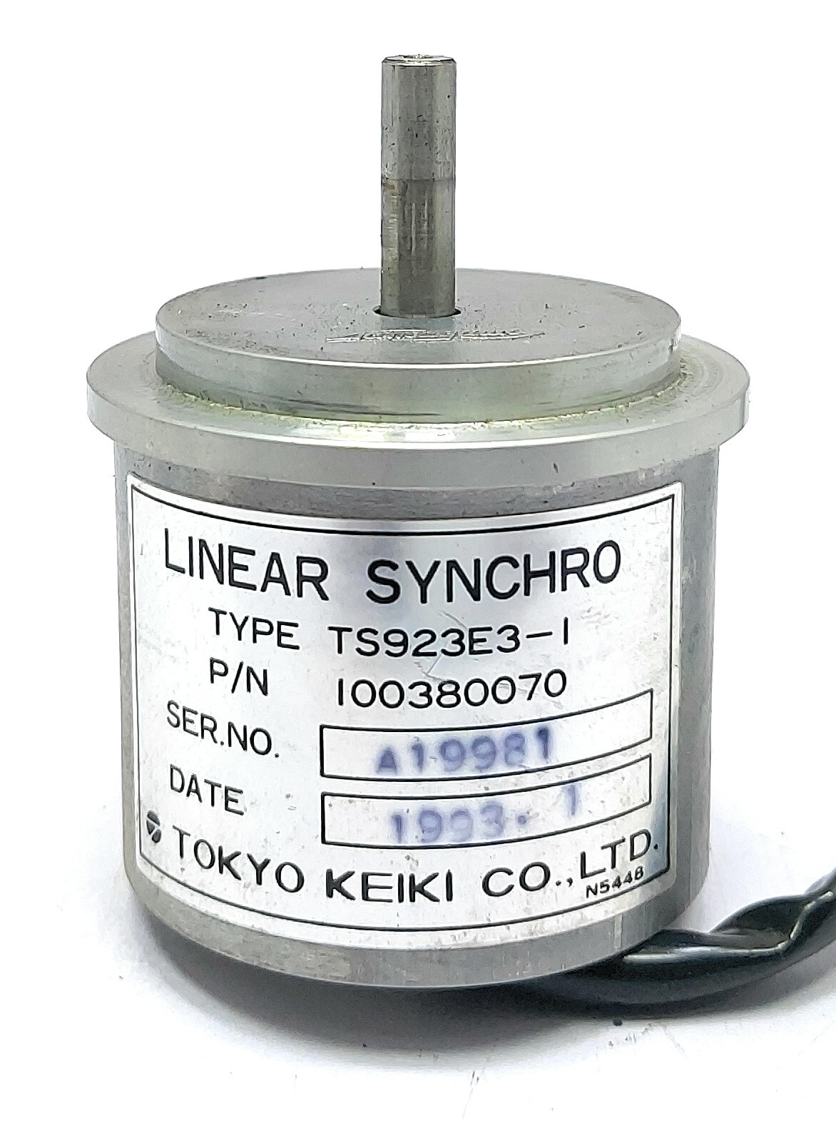 TOKYO SEIKI CO. LTD. TS923E3 LINEAR SYNCHRO MOTOR PART NO. I00380070 3522 for sale online | eBay