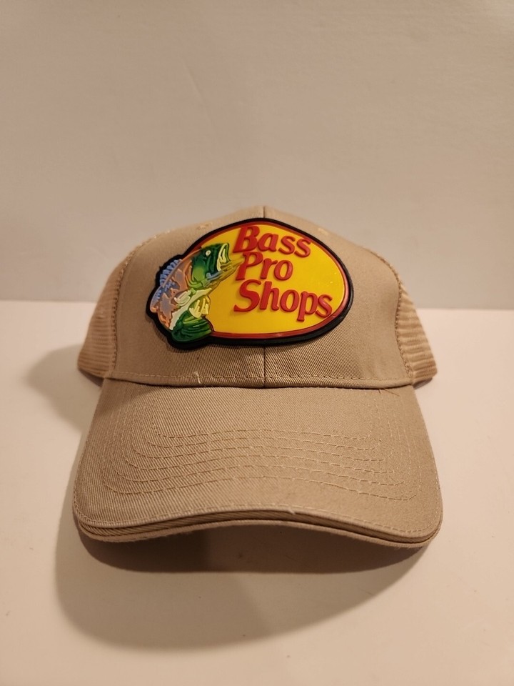 Original Bass Pro Shops Mesh Trucker Hat SnapBack Cap Classic Beige ...