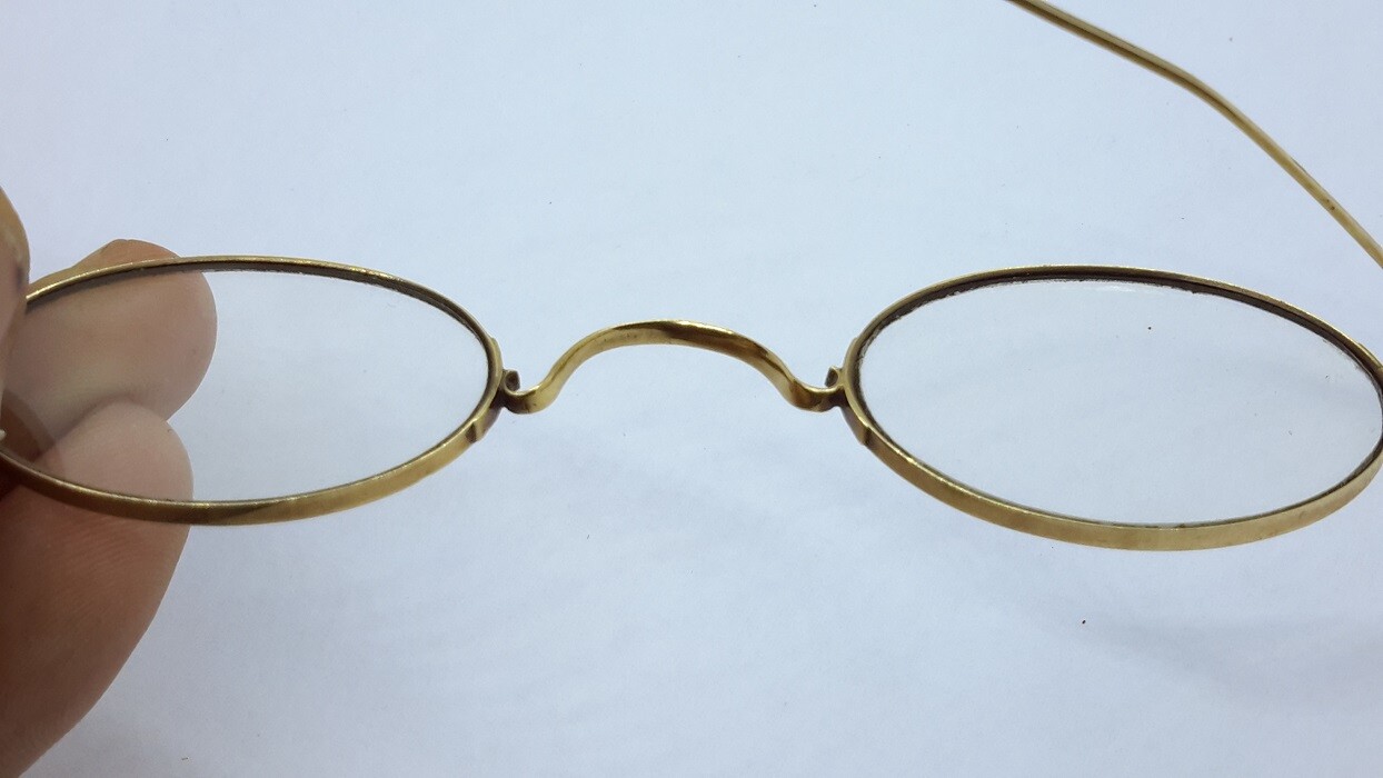 antique 14K Gold Eyeglasses - Gem
