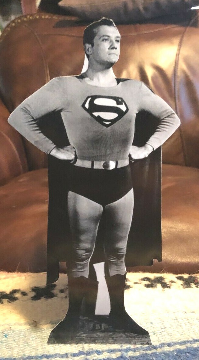 Superman George Reeves B&W Figure Tabletop Display Standee 10" Tall | eBay