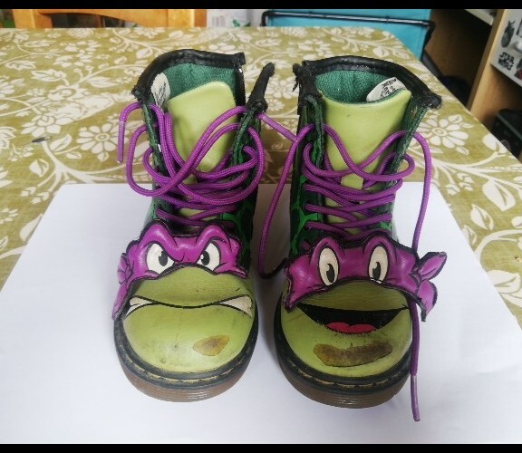 Doc Dr Martens Teenage Mutant Ninja Turtle TMNT Donatello Child Kids Sz ...