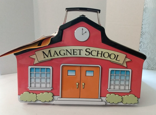 Parents Magazine 2006 MAGNET SCHOOL Tin Container Missing parts, Small ...