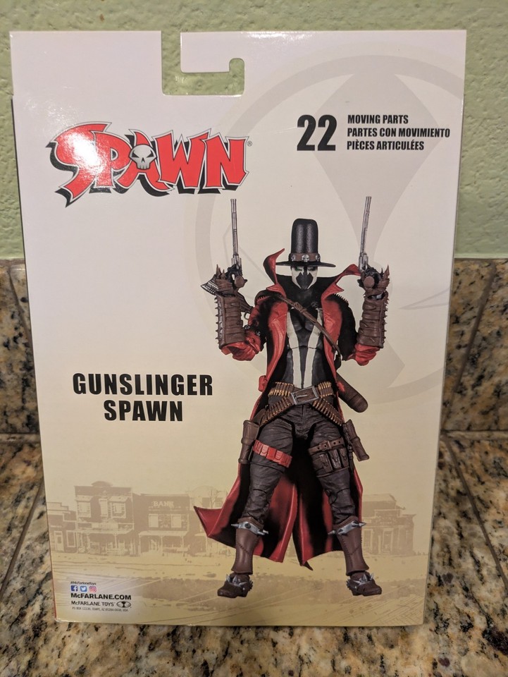 GUNSLINGER SPAWN COMIC BOOK ACTION FIGURE MCFARLANE NEW 7 INCH COWBOY ...