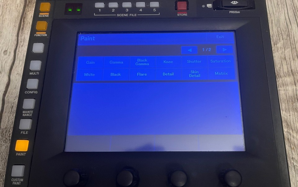 SONY MSU-1500 Unité De Configuration MASTER SETUP Pour CAMÉRA STUDIO ...
