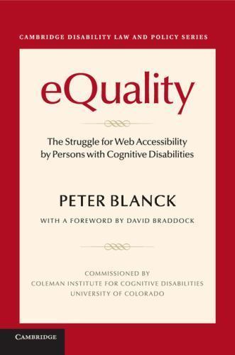 Cambridge Disability Law and Policy Ser.: EQuality : The Struggle for ...