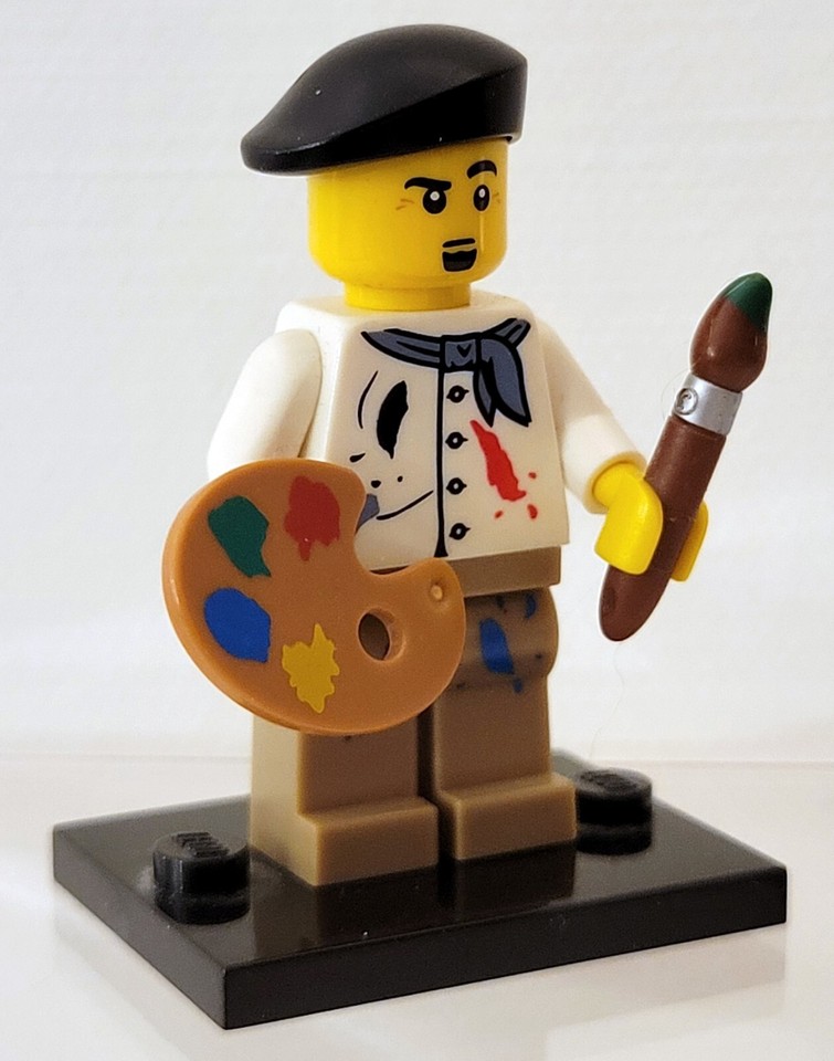 LEGO Artist Minifigure - Series 4 - Painter Brush Pallet 8804 ...
