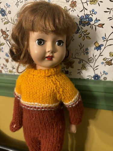 Vintage 1950's Roberta Walker Doll Red Curly Hair Head Turns Made In ...