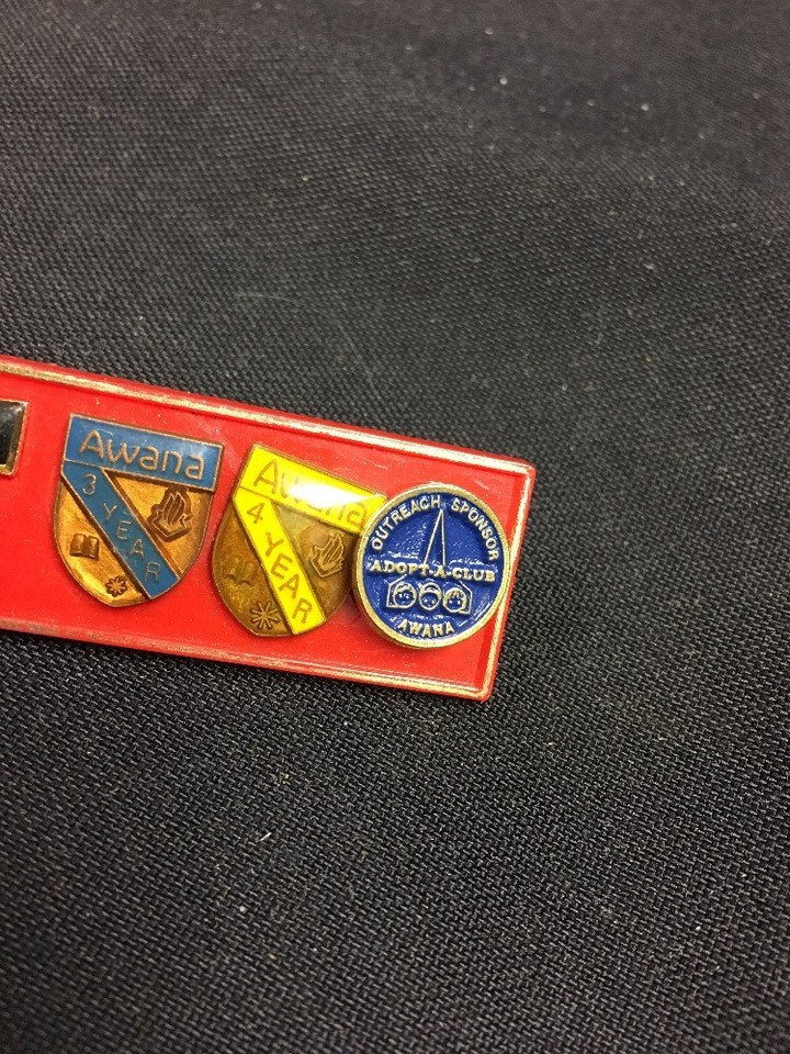 Vintage Collectible Pins Awana 1 Year 2 Years 3 Year & 4 Year Pins And ...