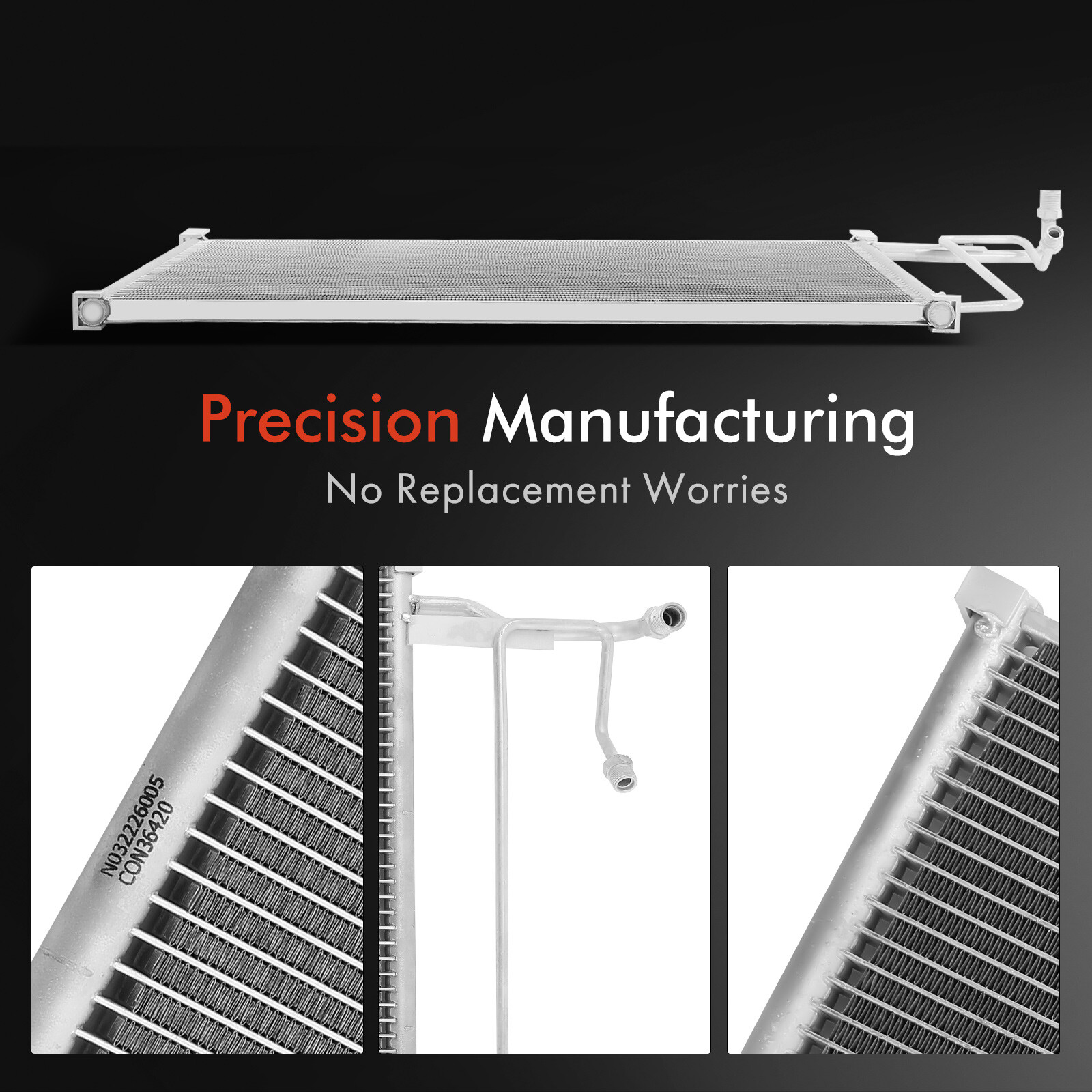 1x New AC Condenser w/o Receiver Drier & Bracket for Chevrolet Blazer ...