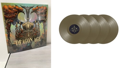 Dragon Age Vinyl Record Soundtrack 4 LP Metallic Gold Box Set Inon Zur ...