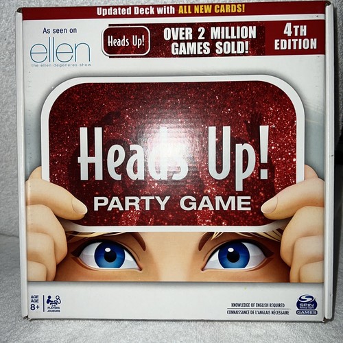 Heads Up! Party Game FAMILY FUN! Ellen Degeneres Show 4th Edition ...