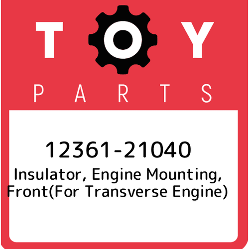 12361-21040 Toyota Insulator, engine mounting, front(for transverse ...