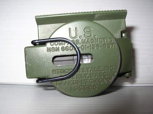 1986 U.S. Military Magnetic Compass Stocker Yale NSN 6605-01-196-6971 ...