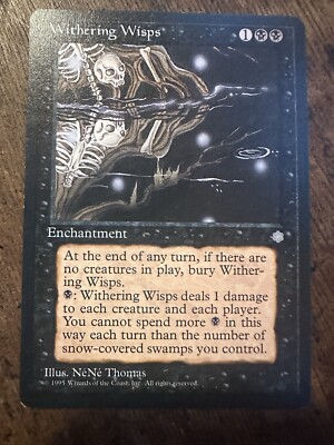 MTG Magic the Gathering Withering Wisps (168/383) Ice Age LP | eBay