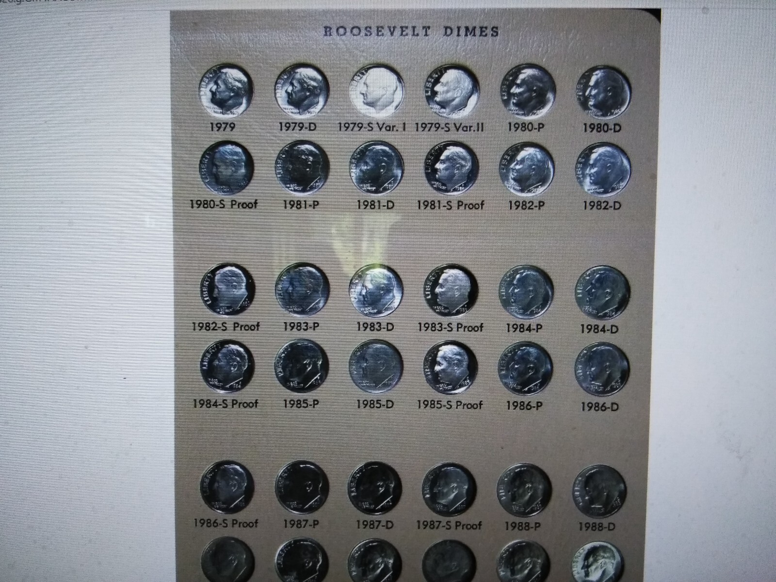 1946-2023-P,D,S ROOSEVELT DIME SET - in NEW Dansco album COMPLETED ...