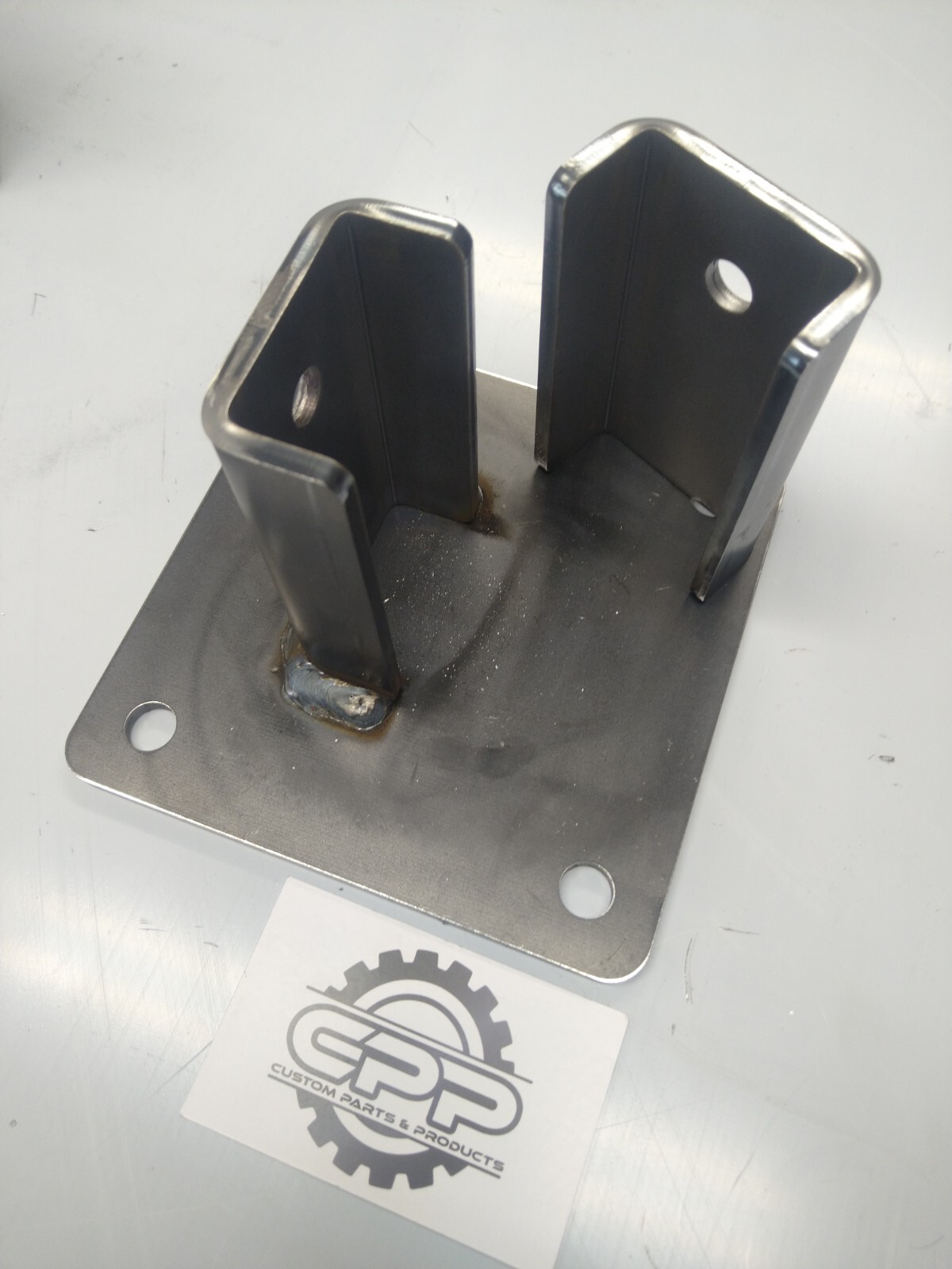 Post Support Shoe Bolt Down 50mm Garden Post wall Socket Metal Box ...