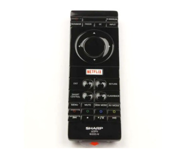 NEW GENUINE ORIGINAL SHARP 4K LCDTV GJ221-U REMOTE CONTROL LC-50UB30U ...