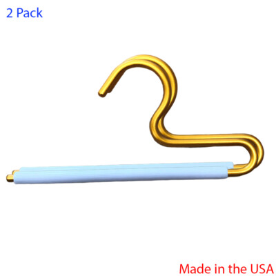 2 Pack DODCO Heavy Duty Metal Stole Scarf Shawl Tie Hanger GOLD | eBay
