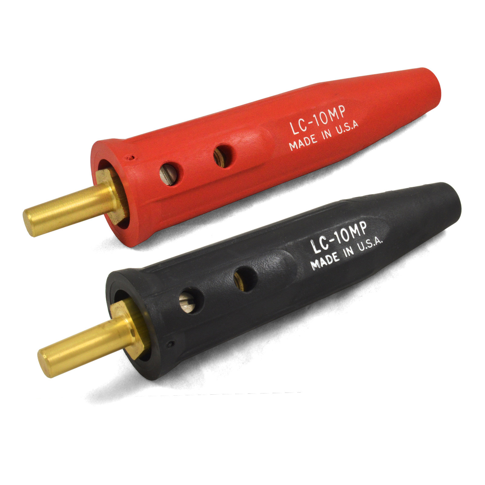 Lenco LC-10MP (Red & Black) Tapered Cable Plug for Miller Welder, 05080 ...