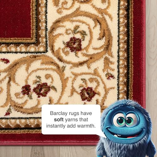 Barclay Collection Fleur de Lis Rug - for Hallway, 2'3" x 7'3" Runner ...