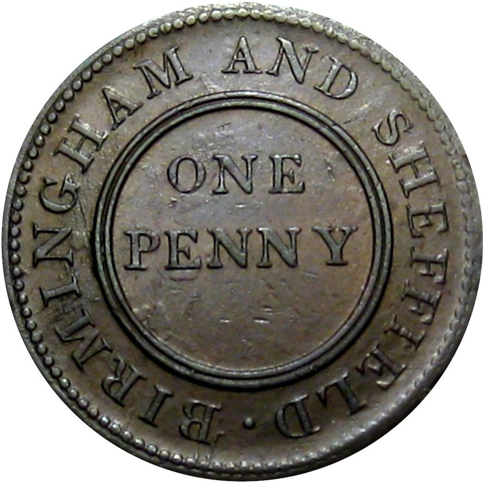 1812 Great Britain Token Birmingham & Sheffield Copper Company | eBay