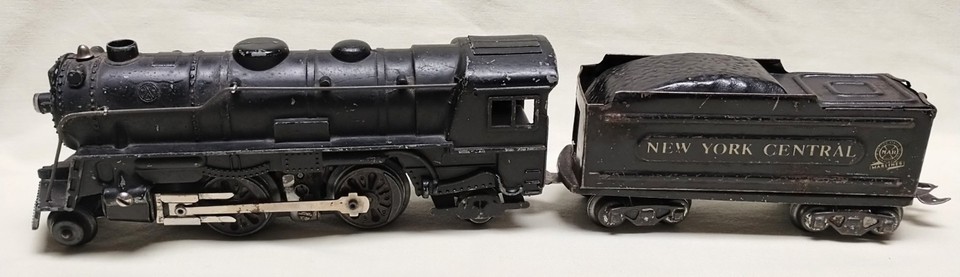1950's MARX O Gauge ~ New York Central Steam Engine 999 and Tender w ...