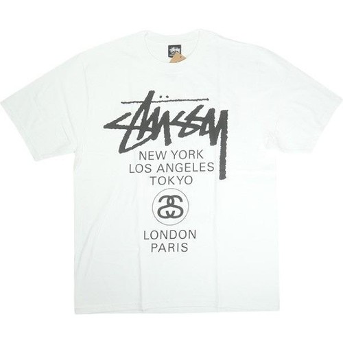 Stussy 25Ss World Tour Tee White T-Shirt Size Xl 20818987 | eBay