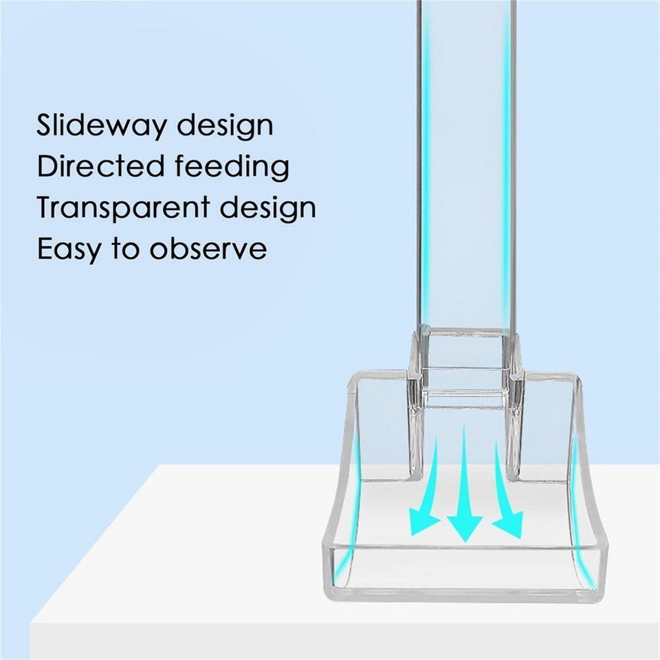 Transparent Acrylic Fish Tank Feeding Tube Aquarium Fish Food Plate ...