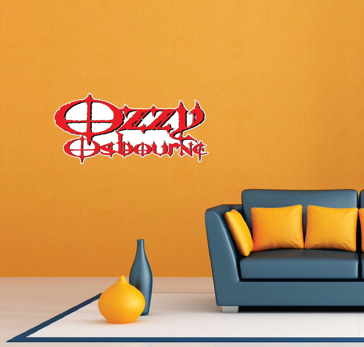 Ozzy Osbourne Rock Metal Music Room Wall Decor Sticker Decal 25"X12" | eBay
