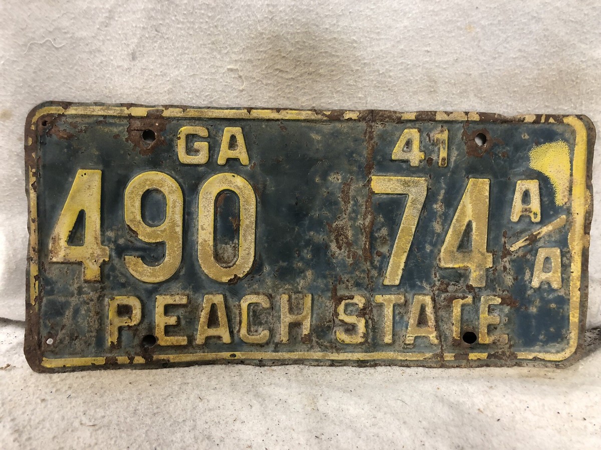 Old Georgia License Plate Georgia License Plates For Sale The Tag