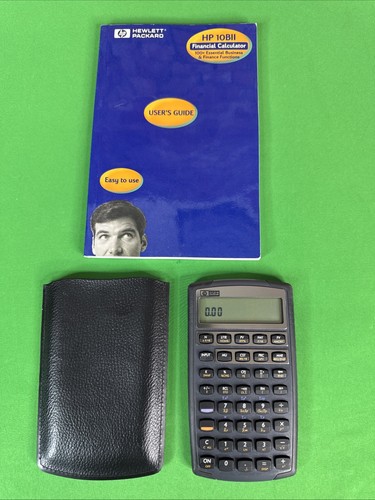 Hewlett Packard HP 10BII Financial Calculator w Soft Case and Manual | eBay