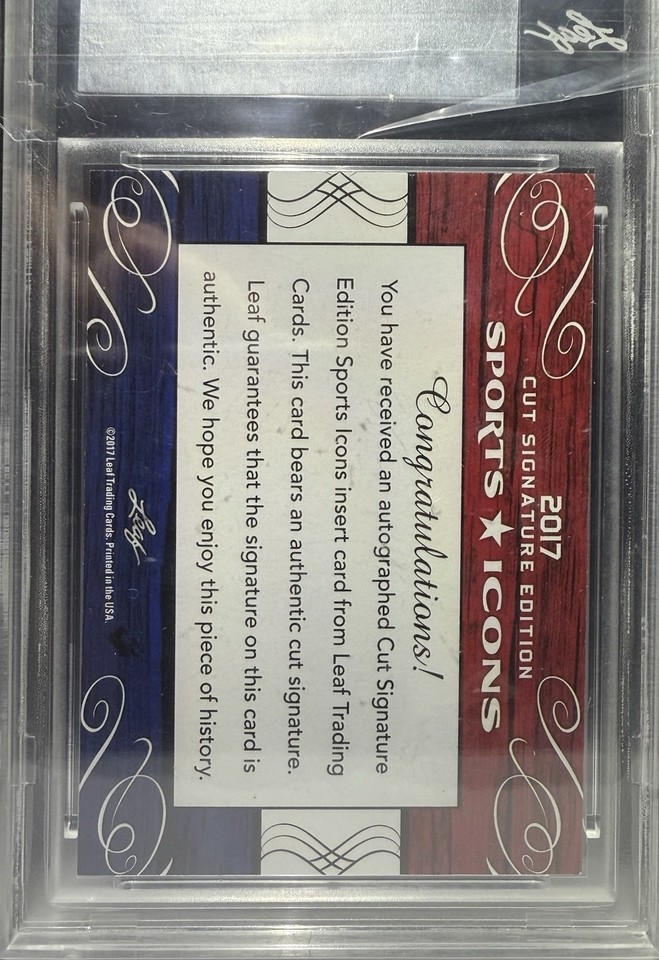 Ted Lyons Cut Signature Leaf 2017 Sports Icons Card #8/24 | eBay