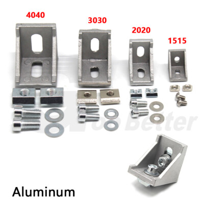 Corner Joint Right Angle Bracket 1515/2020/3030/4040 Aluminum Extrusion ...