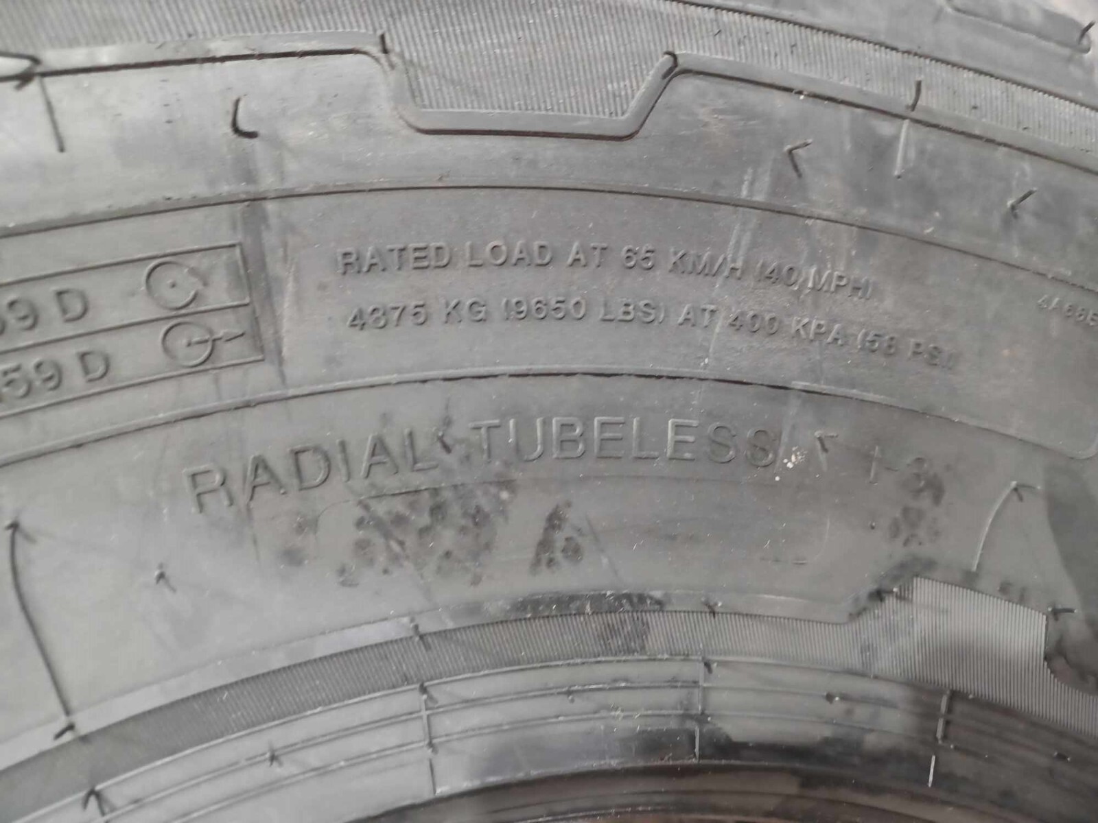 600/50R22.5 TIRE POWER IMPLEMENT I-3 NEW OVERSTOCKS 60050225 600 50 22. ...