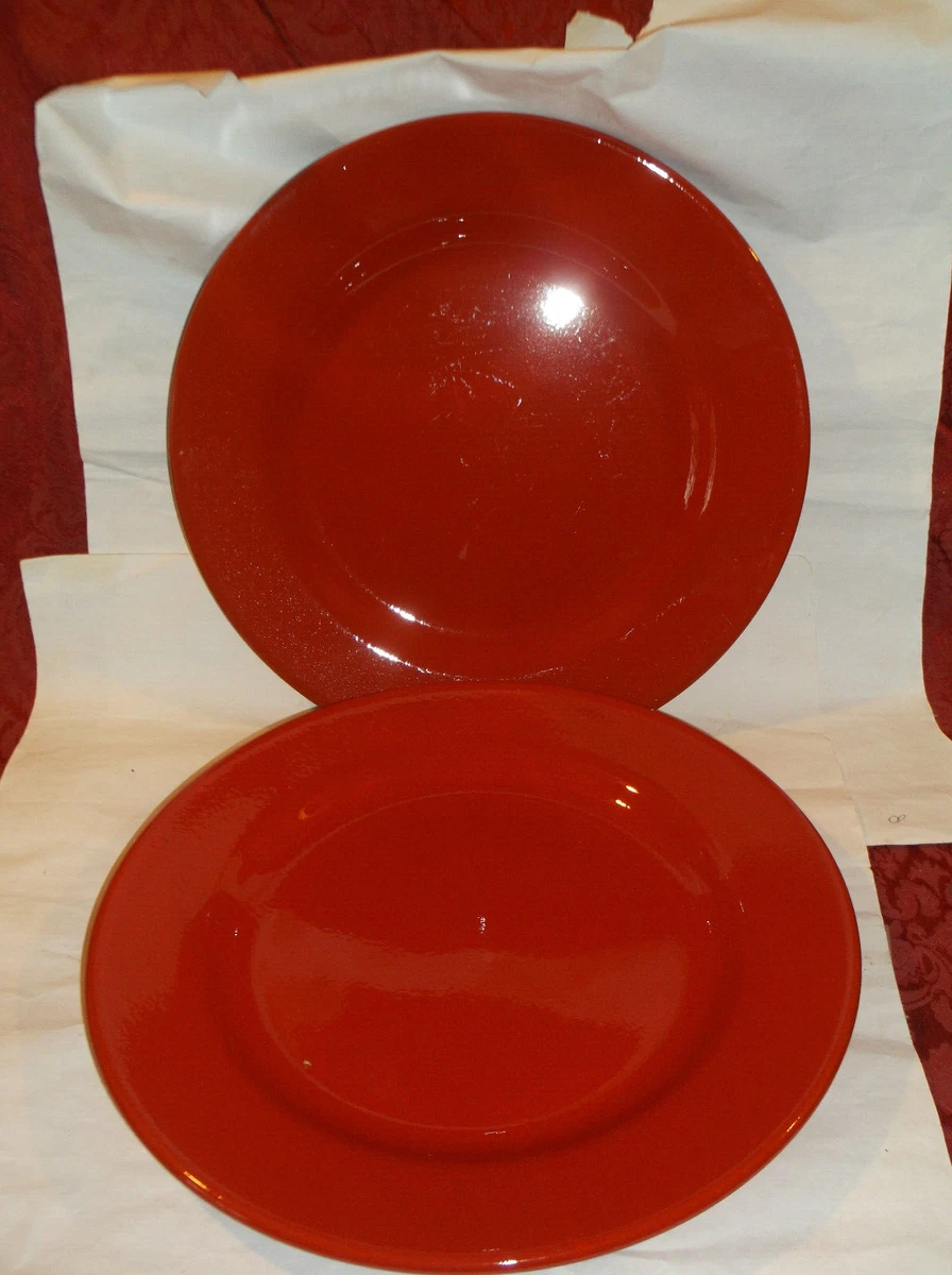 Square Shape Red Color Microwave Safe Dinner Plates/ Full, 45% OFF