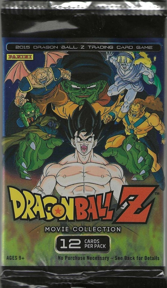 Dragon Ball Z Movie Collection Panini TCG Game Booster 12 Card Pack DBZ ...