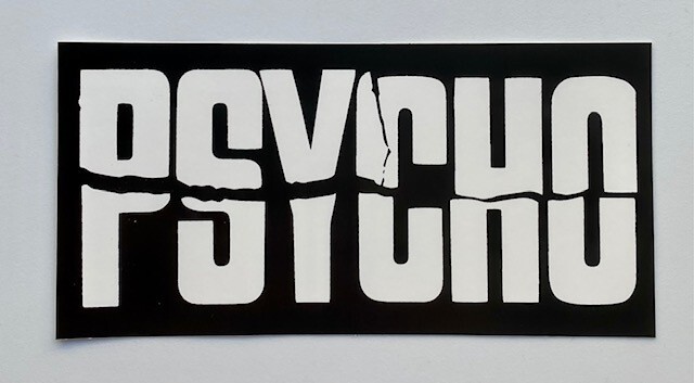 Psycho Sticker Vinyl Decal Car Bumper Punk Rock 3" X 6" (536) | eBay