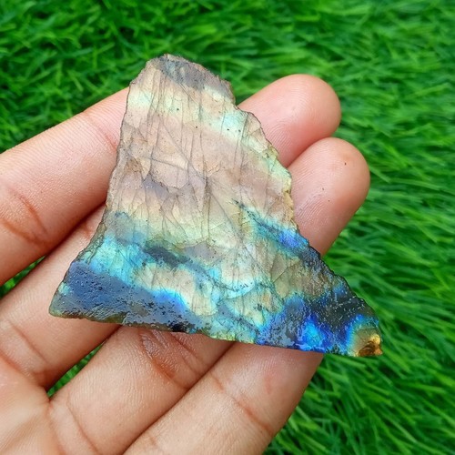 1 Pcs Superb Natural Multi Labradorite Cabochon Loose Gemstone Slab ...