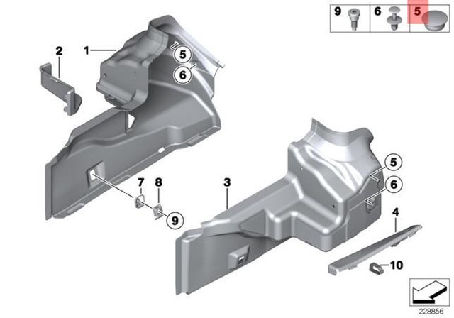Genuine BMW F06 Front Radiator Kidney Black M Grille Right OEM ...