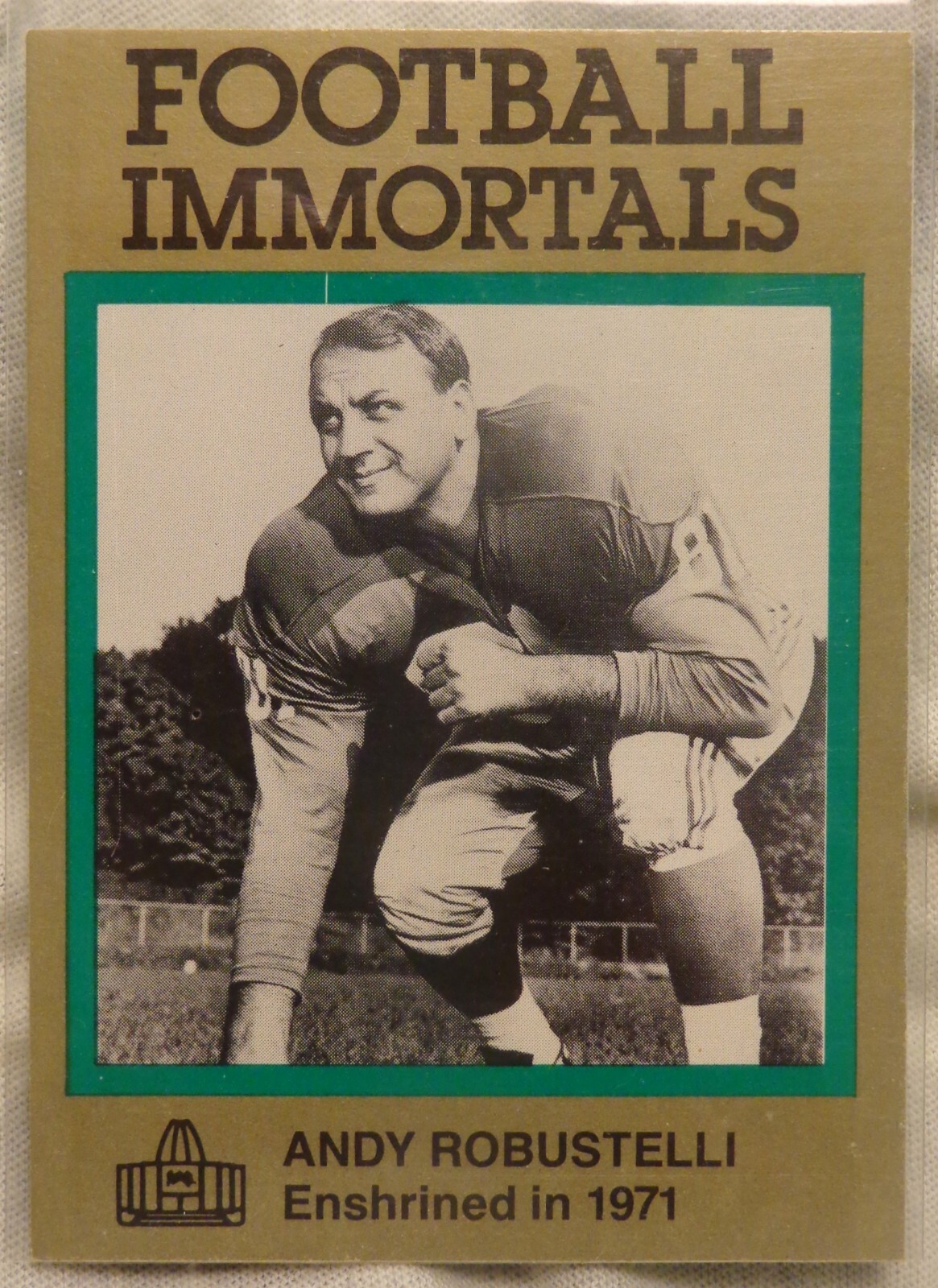 1985-87 Football Immortal Card - Andy Robustelli- Giants - Arnoldi ...