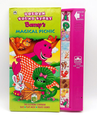 Golden Sound Story Barney's Magical Picnic Play-a-Sound Book 1993 | eBay