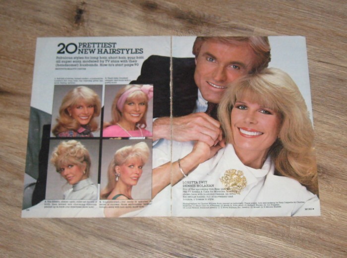 Loretta Swit & Dennis Holahan original TWO magazine clippings pages ...